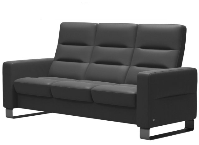 Stressless Wave High Back 3 Seater Sofa - Sofas - Hafren Furnishers
