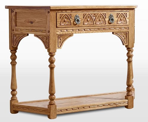 Wood Brothers Wood Bros Old Charm Canted Console Table - Console Tables ...